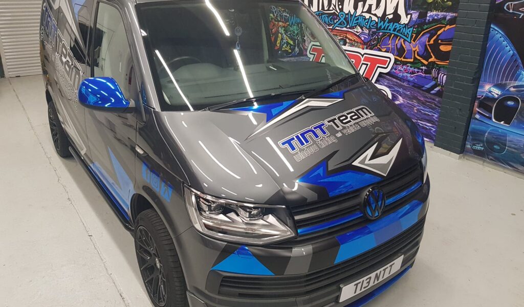 Tint Team Transporter partial wrap - Wrap Like Royalty