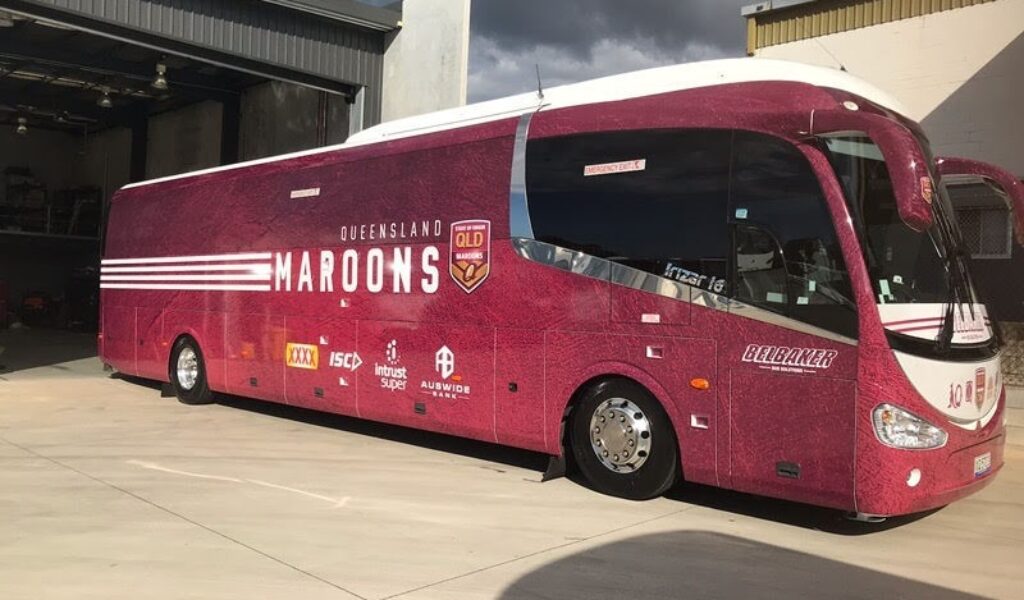 QLD Maroons Bus - Wrap Like Royalty