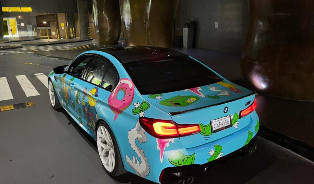 Simpsons art car - Wrap Like Royalty