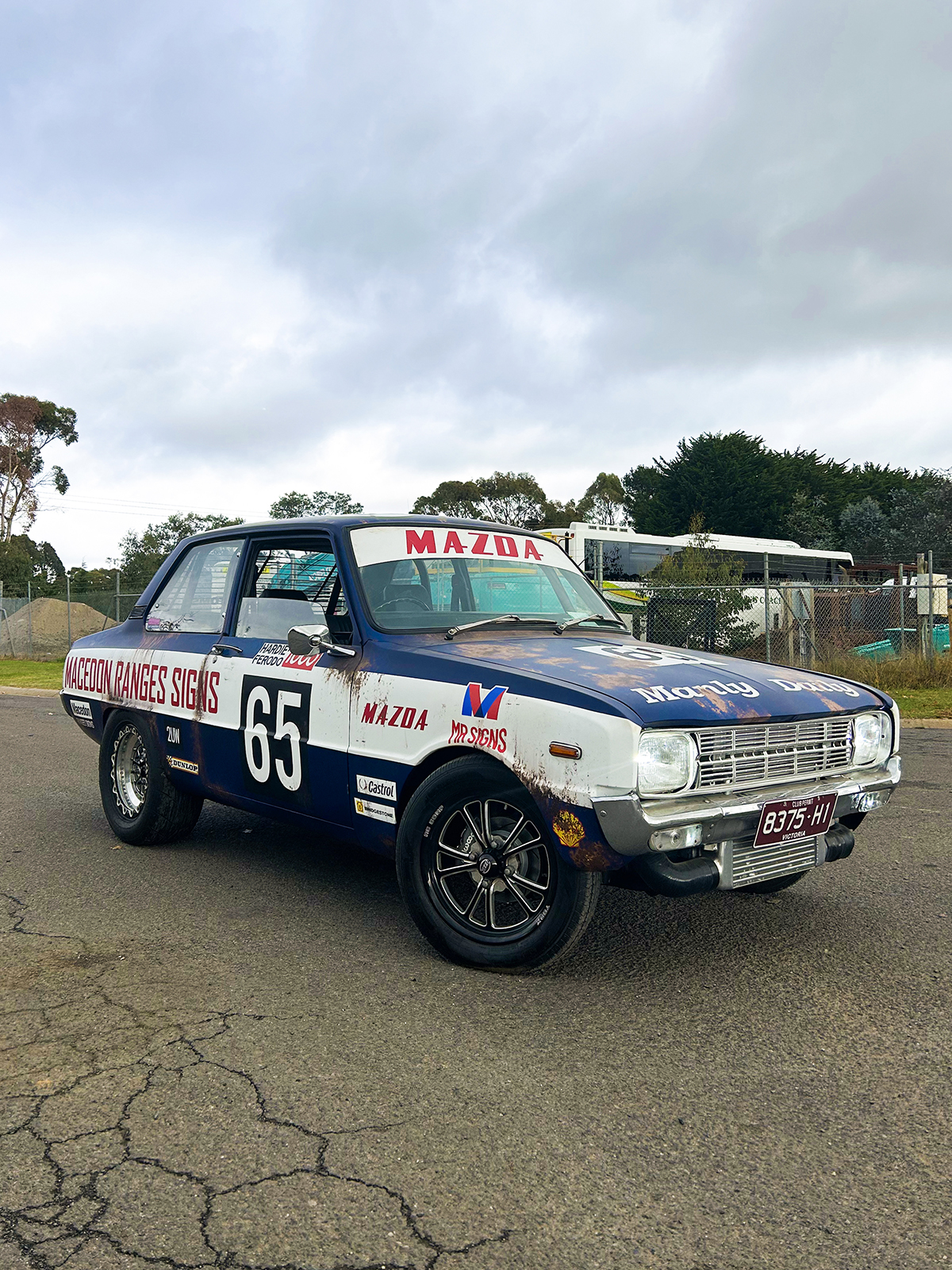 Mazda 1300 Rally Patina - Wrap Like Royalty