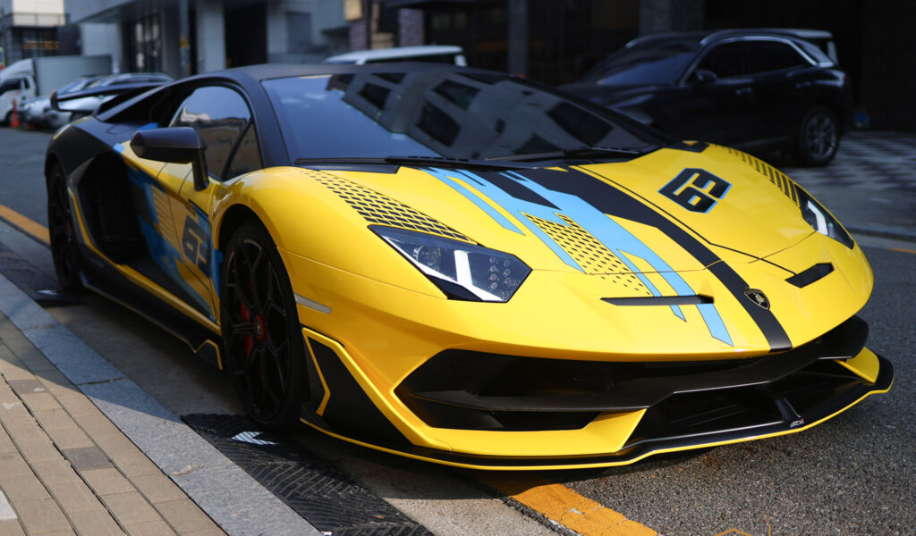 LAMBORGHINI AVENTADOR SVJ - STRIPES DESIGN - Wrap Like Royalty