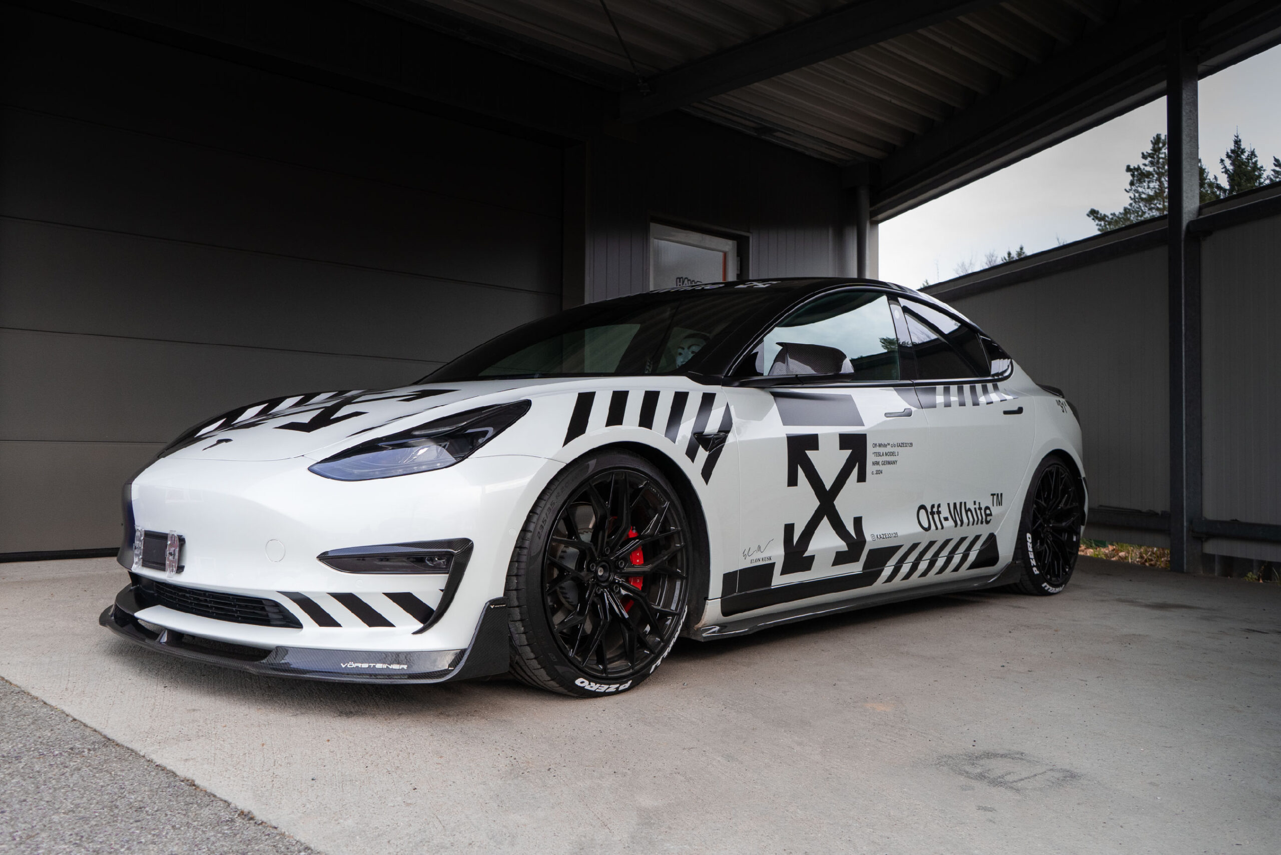 Off-White Tesla - Wrap Like Royalty