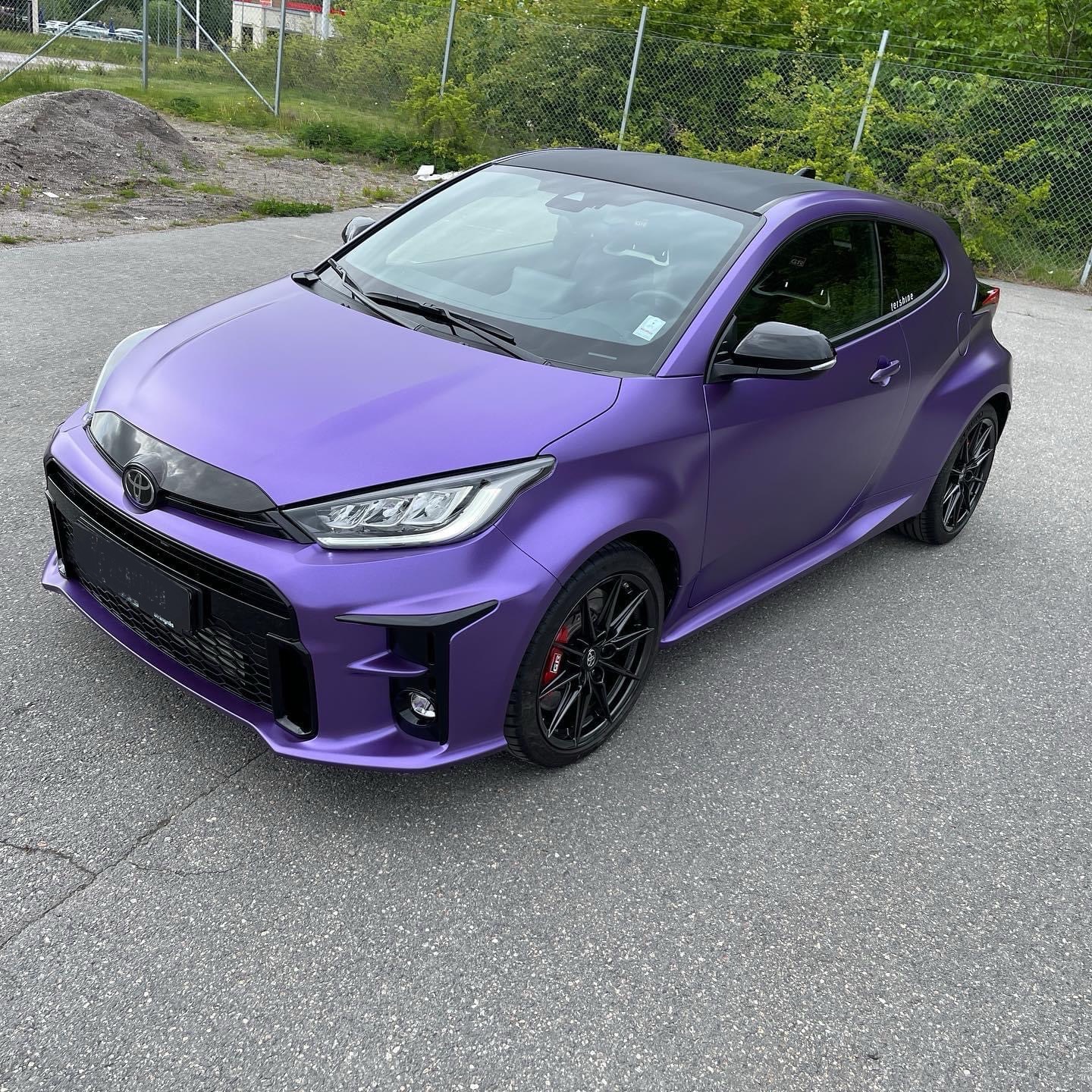 Change this Toyota GR Yaris from white to Purple Metallic - Wrap Like ...